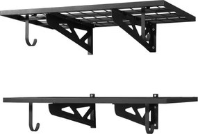 Dvoupatrový vysoce odolný nástěnný regál do garáže, 610 × 914 mm VEVOR – 914 × 620 × 210 mm