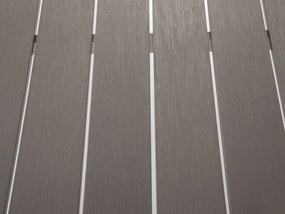 Hliníkový zahradní stůl 180 x 90 cm šedý VERNIO Beliani