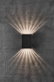 NOR 2019041003 Venkovní nástěnné svítidlo Fold 10 2x3,5W LED černá čirá - NORDLUX