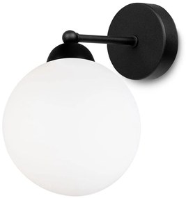 Nástěnné svítidlo FLORENCE 1, 1x bílé skleněné stínítko