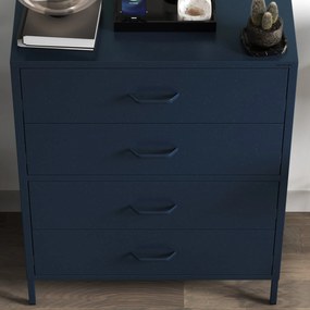 Komoda CARLA, 800 x 1015 x 400 mm, Modern: tmavě modrá barva
