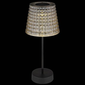 Solární stolní lampa 36634-2S 2 ks černá/kouřová