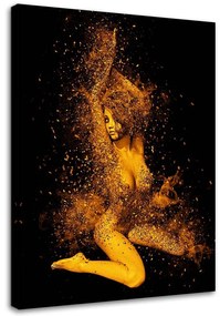 Gario Obraz na plátně Nahá žena ve zlatém prachu Rozměry: 40 x 60 cm