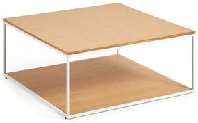 Konferenční stolek s deskou v dubovém dekoru 80x80 cm Yona - Kave Home