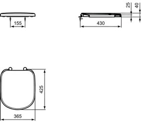 Ideal Standard Tempo WC sedátko T679201