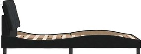 Rám postele bez matrace černý 90x190 cm samet 3207895