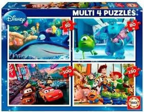 EDUCA Puzzle Disney Pixar Mix 4v1 / (50  80  100  150 dílků) / od 5 le