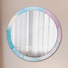 Kulaté dekorativní zrcadlo Moderní mramorová textura fi 100 cm