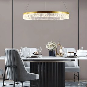 Toolight Toolight, LED závěsné osvětlení 80cm, 50W, 3000K, LHJ047-CP, zlatá lesklá, OSW-50022