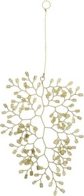 Luxusní dekorační ozdoba se skleněnými perličkami Glaze Forest - 10*13 cm