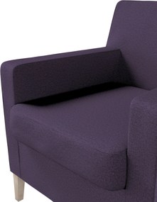 Potah na křeslo IKEA Karlstad barva fialová látka pletený vzor