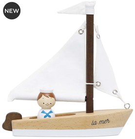 Le Toy Van Dřevěná plachetnice s kapitánem
