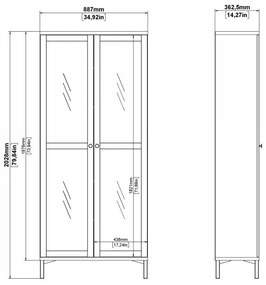 FALCO Čínský kabinet Roma 89020 bílá