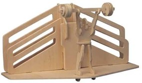 Woodcraft construction kit Woodcraft Dřevěné 3D puzzle Stojánek na tužky Vzpírání