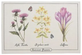 Prostírání Summer flowers Saffran, 45 x 30 cm, sada 4 ks