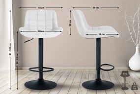 Barová židle Tover umělá kůže – bílá