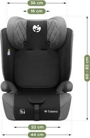 Autosedačka Zooma 25 i‑Size černá / šedá