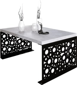 Konferenční stolek RINA 100x60 Hlavní barva: Bílá, Další barva: Beton