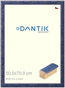 DANTIK rámeček 50x70 | BOX film modrá (Plexi Čiré)