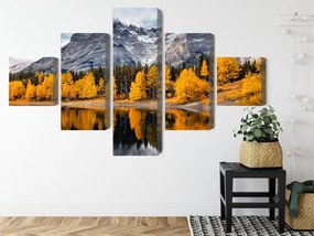 Vícedílný obraz Národní Park Banff V Kanadě Nedostatek Nedostatek Plátno Canvas 250x150