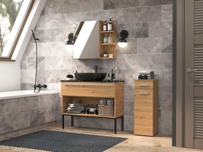 Nízká koupelnová skříňka NEL V DS dub artisan