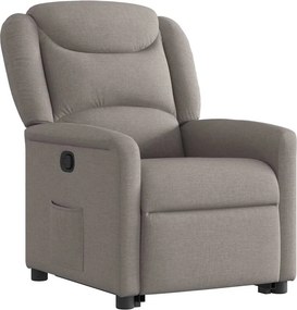 Zvedací polohovací křeslo taupe textil 3303201