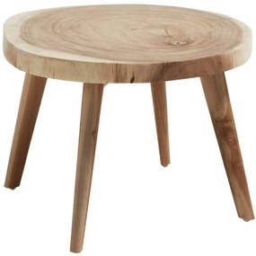OnaDnes -20% Masivní dřevěný konferenční stolek Kave Home Wellcres 65 cm