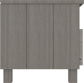 TV stolek HAMAR světle šedý 106 x 40 x 40 cm masivní borovice 340471