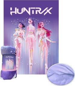 Dětská coral fleece deka K-Pop Demon Hunters - HUNTR/X - motiv Performance - 130x160 cm