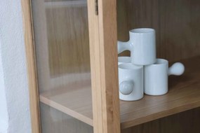 Designová vitrína Dallan 190 cm přírodní dub
