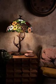 Stolní lampa Tiffany FLOWERS Clayre &amp; Eef 5LL-6188