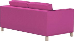 Potah na pohovku IKEA  Karlanda rozkládací, krátký barva růžová látka pletený vzor