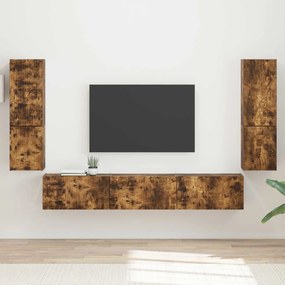 Sestava TV skříněk 4 ks Kouřový dub Kompozitní dřevo 3409047