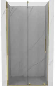 Mexen Velar rozsouvací sprchové dveře 110 cm, Průhledné, Zlatá - 871-110-000-01-50