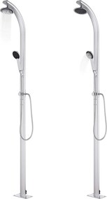 Zahradní sprcha 215 cm hliník 315943
