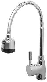 Gamma Flex, vysoká dřezová baterie s flexibilním ramenem, chromová, GMA-BFX-CH