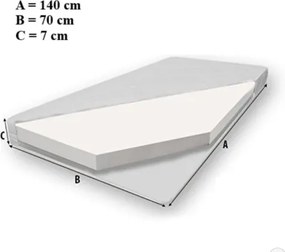ADRK Furniture Postel s matracem KARETA 140x70 CH-Karet-140-E071