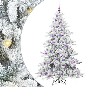 Umělý Skládací Vánoční Strom s stojanem Bílá 180 cm PVC a ocel 3397724