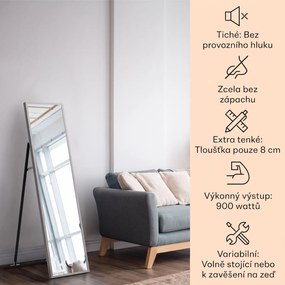 Klarstein La Palma 900, infračervený ohřívač 2 v 1, smart, 40 x 160 cm, 900 W, zrcadlová přední strana