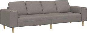 Pohovka do obývacího pokoje Taupe 250 x 77 x 76 cm Polyester 3335086