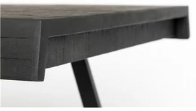 Jídelní stůl SURI WLL 160 x 78 cm, černé dřevo White Label Living 2100122