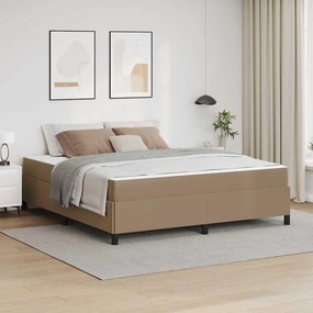 Rám postele s matrací Cappuccino 180 x 200 cm textil 3399018