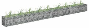 Gabionový vyvýšený záhon pozinkovaná ocel 360 x 30 x 30 cm 145641