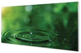Obraz na skle Kapka vody close-up 120x60 cm