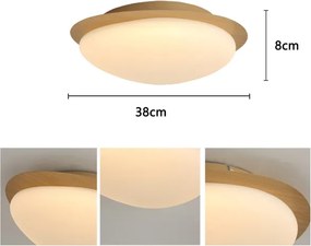 Brilagi - LED Stropní svítidlo VISBY WOOD LED/18W/230V pr. 38 cm hnědá