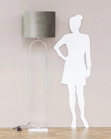 Podlahová lampa Mira Taupe výška 178cm