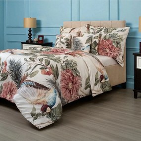 Saténové povlečení LUXURY COLLECTION Kolibřík - 1x 140/200, 1x 70/90cm