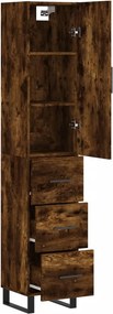 Skříň highboard kouřový dub 34,5 x 34 x 180 cm kompozitní dřevo 3198878