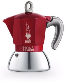 Bialetti Moka kávovar New Moka Induction na 2 šálky červený
