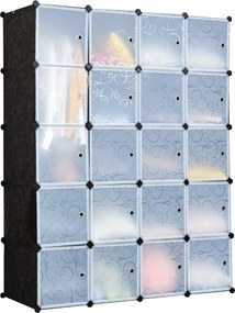 Costway 20 Zásuvná police Cube Polička pro kutily krychle stohovatelná